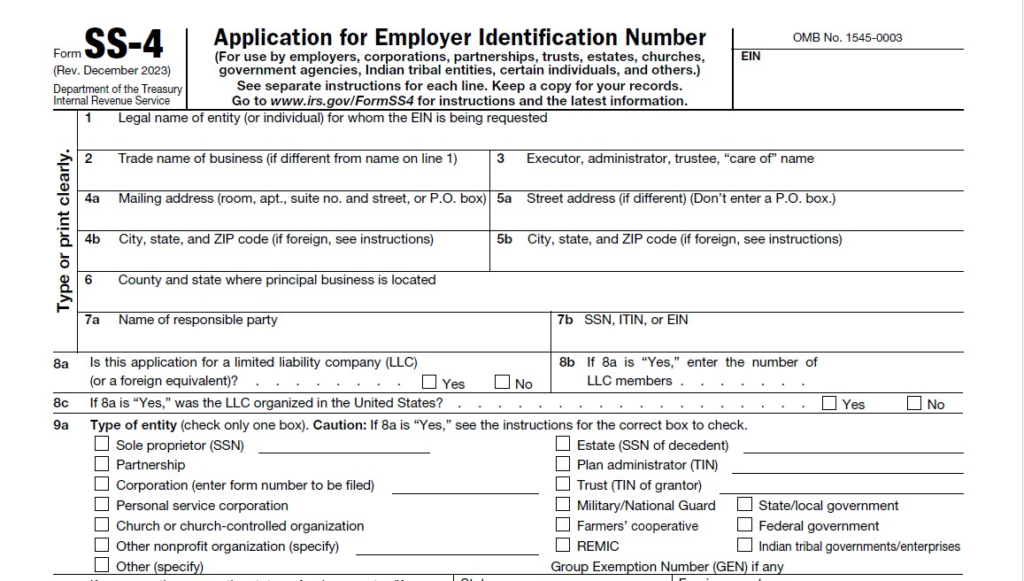 How to Obtain an Employer Identification Number (EIN) for a Canadian ...
